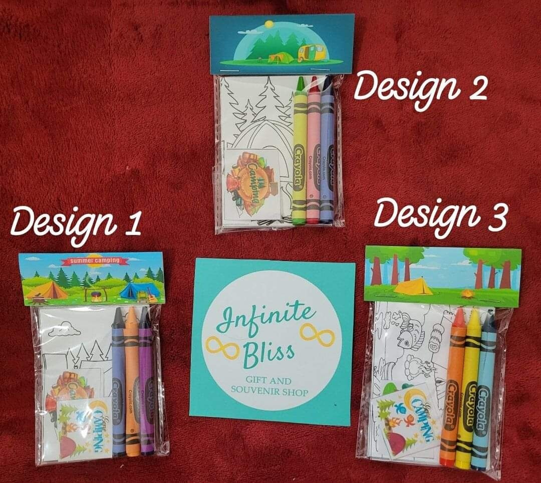 Camping| Camp| Summer Camp Party Coloring Packs | Coloring Pages ...