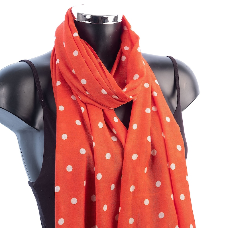 Polka Dots Scarf - Etsy