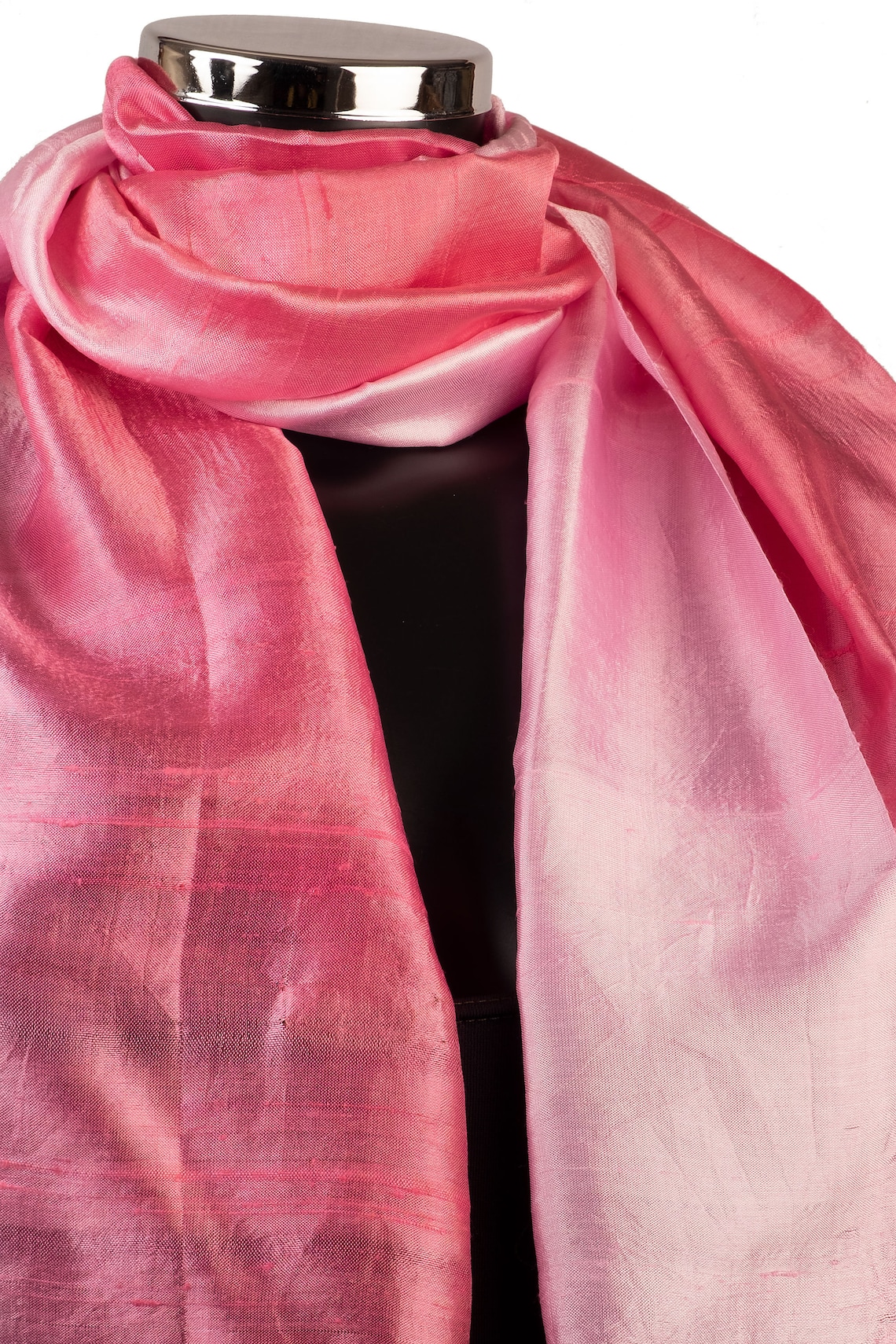 Rose Pink Silk Scarf Handmade Scarf Womens Pink Scarf - Etsy