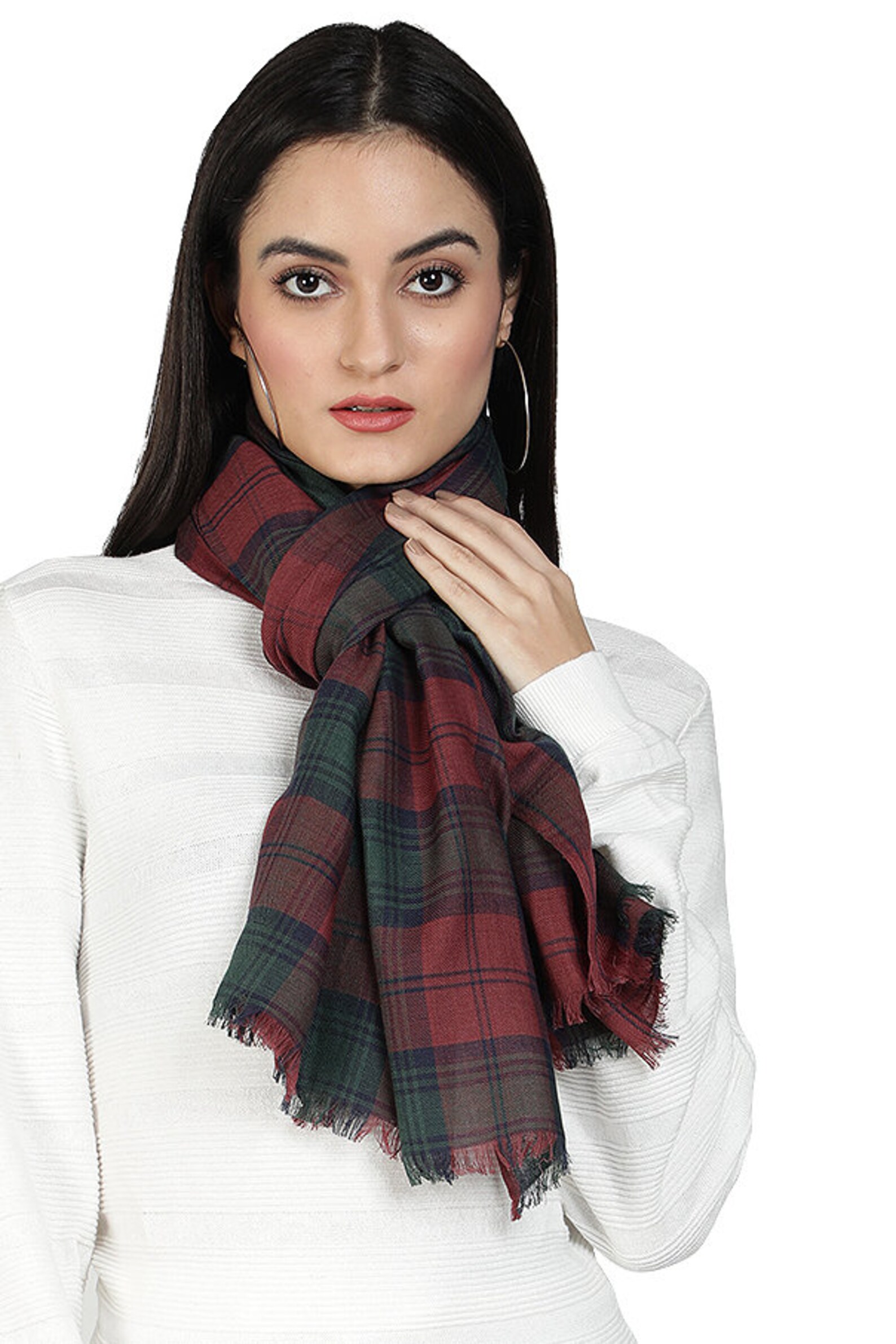 Tartan Pashmina Vegan Scarves Lindsay Plaid Scottish Shawl | Etsy UK