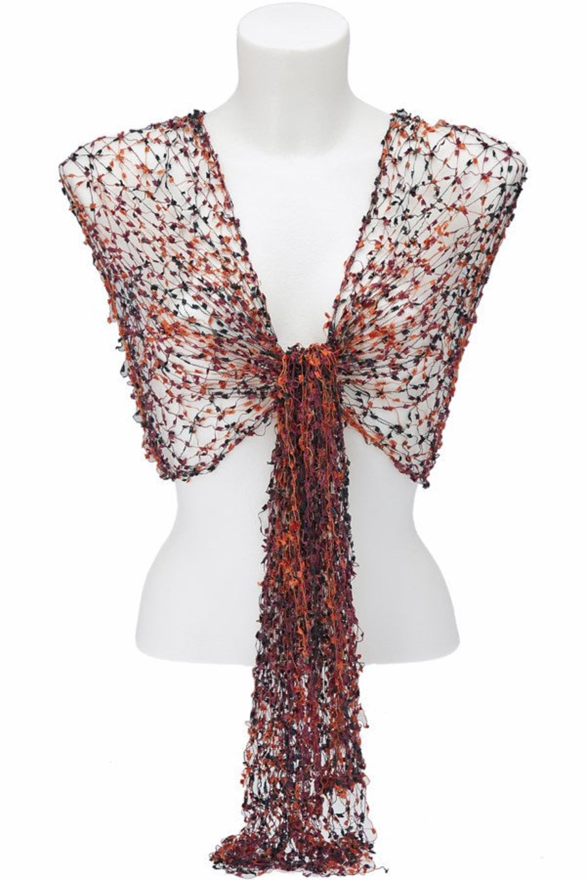 Hand Knitted Scarf Net Scarves Neck Scarf Women Bridal Shrug - Etsy