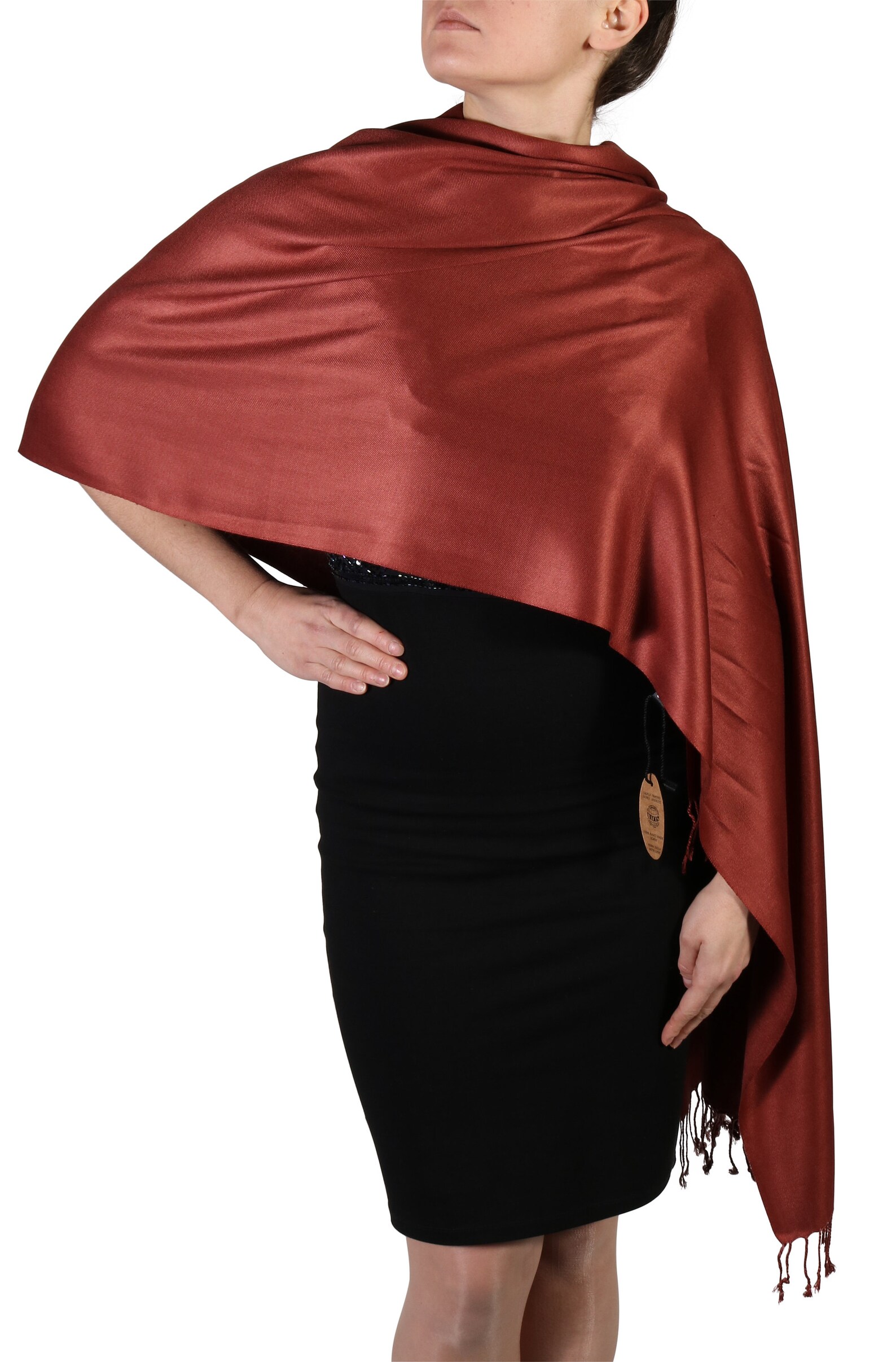 Bronze Pashmina Brown Wedding Shawl Brown Pashmina Scarf - Etsy