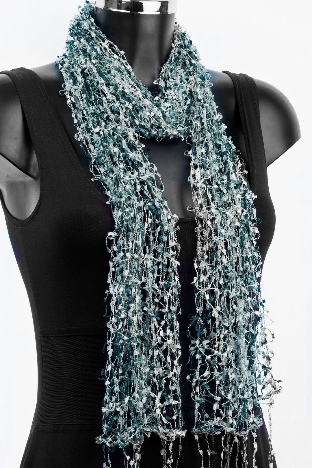Grey Scarf Handmade Gift Artisan Made Fair Trade Fashion Accessory ...