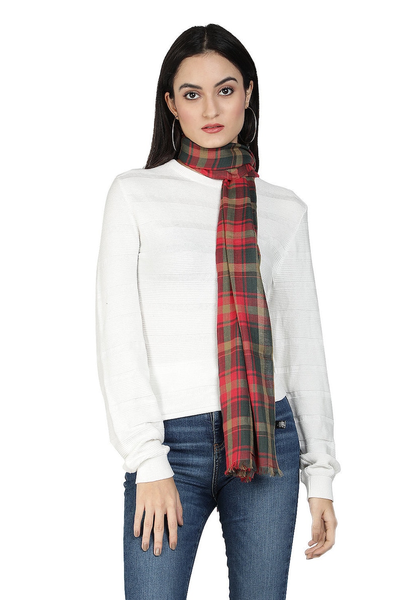 Canadian Tartan Maple Leaf Scarf Plaid Scarf Tartan Gift - Etsy Canada