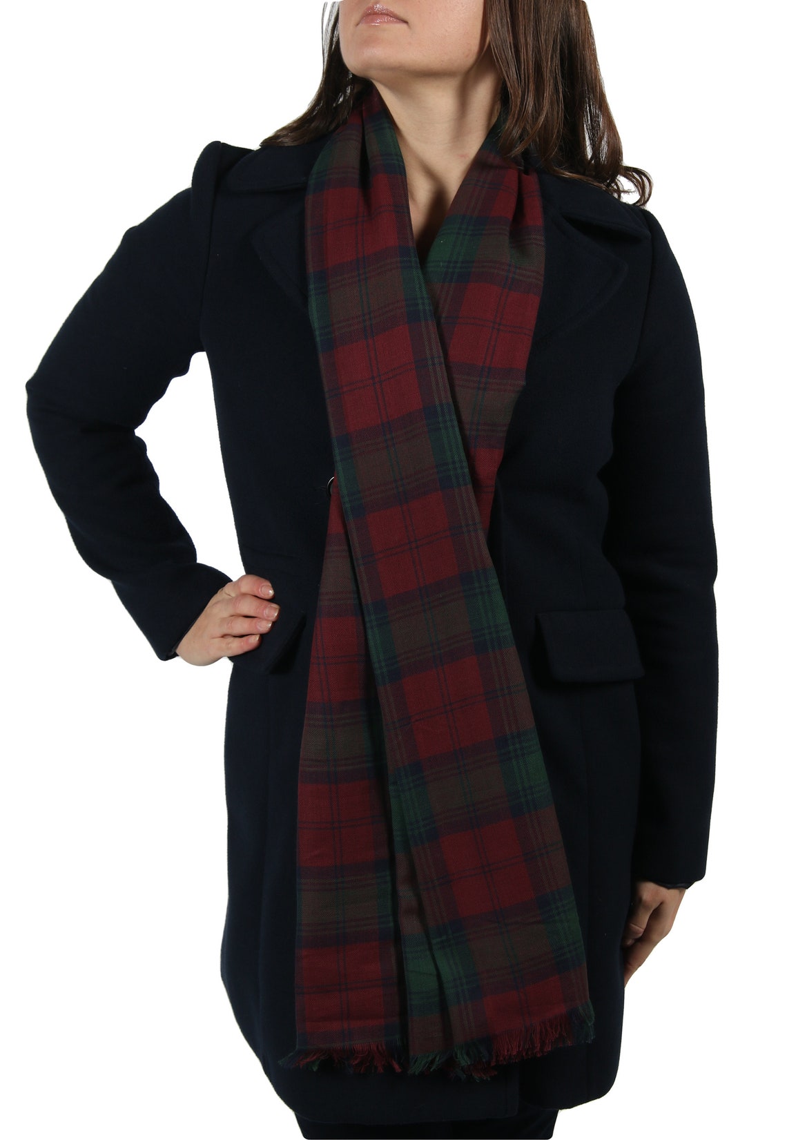 Tartan Pashmina Vegan Scarves Lindsay Plaid Scottish Shawl | Etsy UK