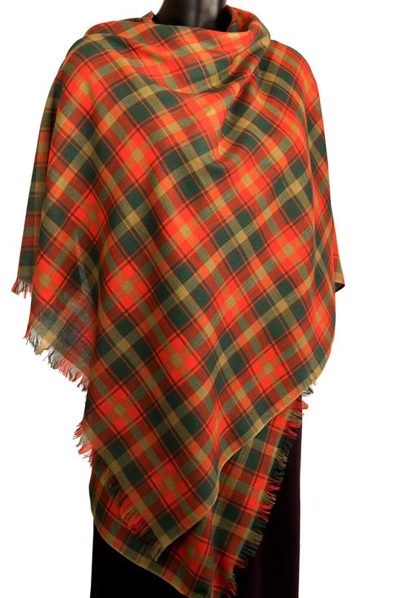 Canadian Tartan Maple Leaf Scarf Plaid Scarf Tartan Gift - Etsy