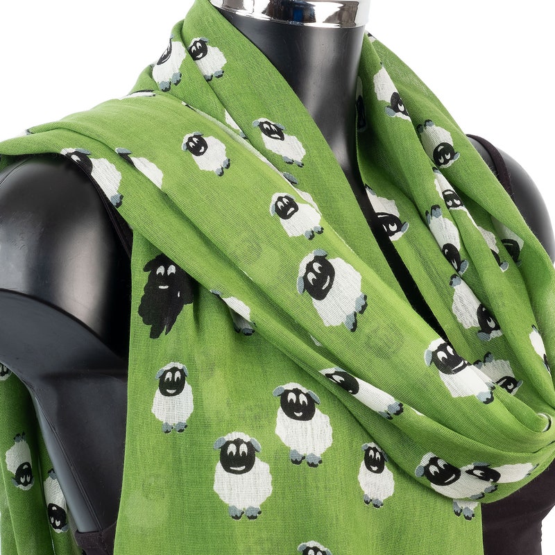 Cotton Scarf Sheep - Etsy