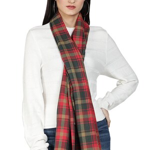 Kate Middleton Tartan Shawl in Red and Green Maple Leaf Design. Tartan ...