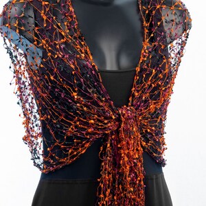 Hand Knitted Scarf Net Scarves Neck Scarf Women Bridal Shrug Fair Trade ...