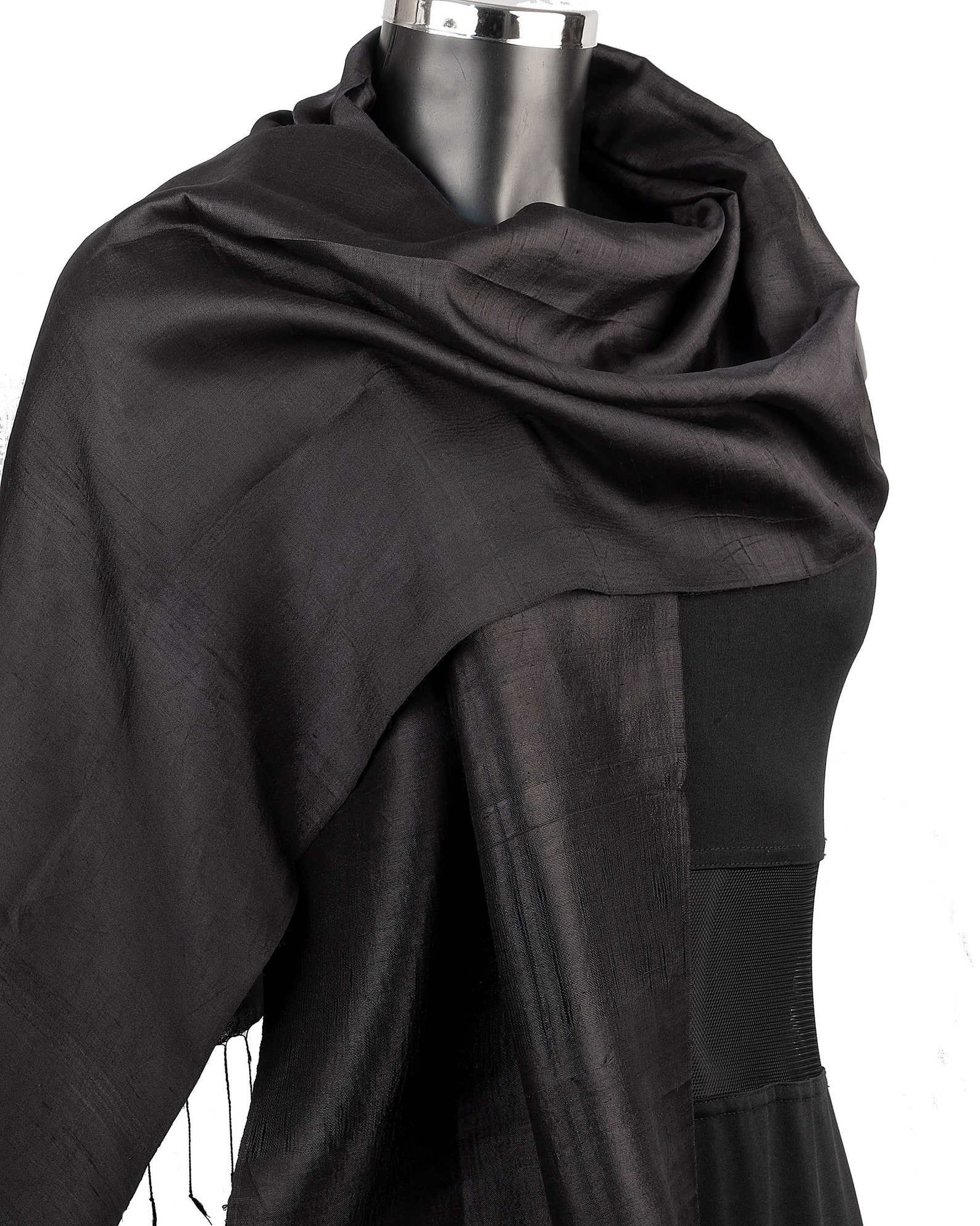 Black Silk Scarf York Scarves Raw Silk Scarves Wholesale - Etsy