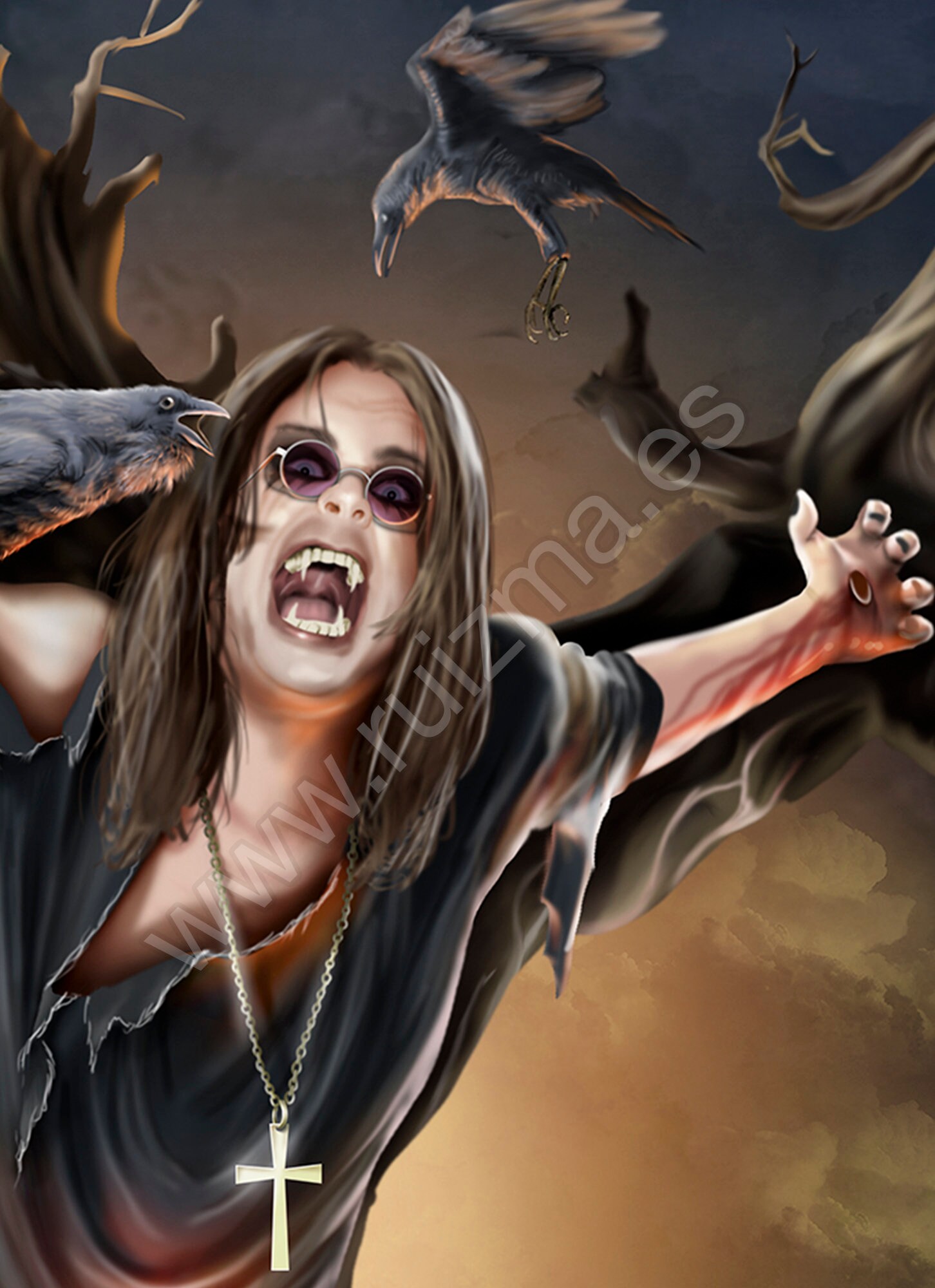 Ozzy Osbourne Art Print - Etsy