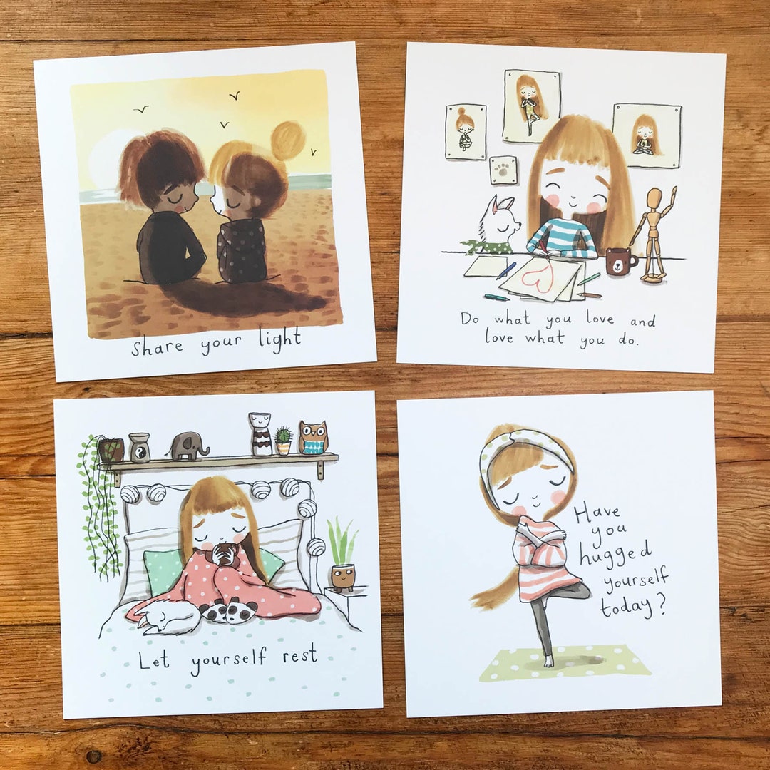 Postcards (set 7) by Cally Jane Studio - Etsy