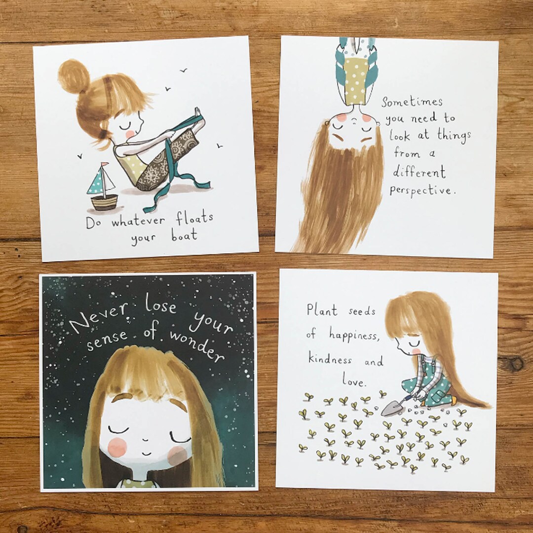 Postcards (set 6) by Cally Jane Studio - Etsy