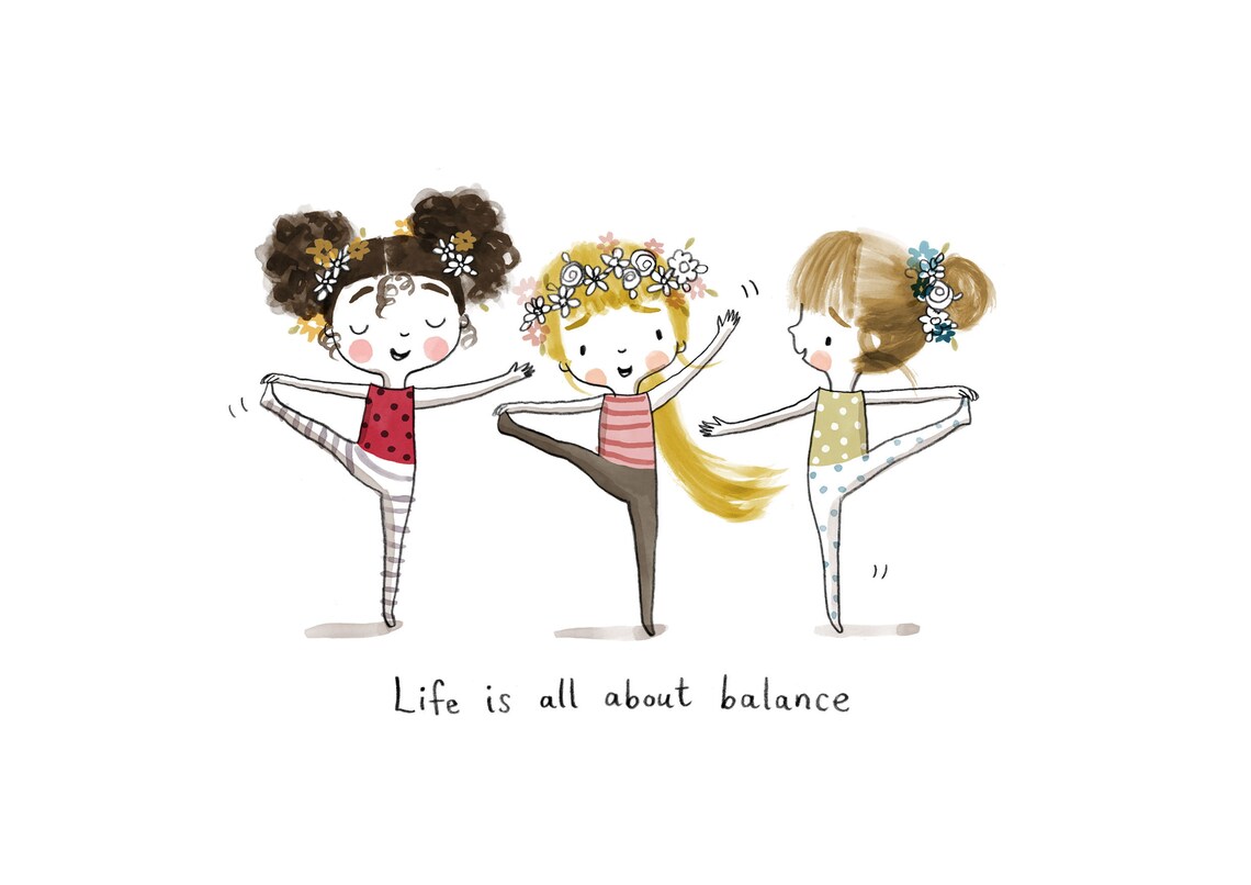 Life is All About Balance Art Print mounted - Etsy UK