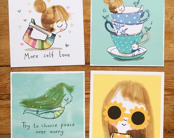 Postcards set 2 by Cally Jane Studio | Etsy