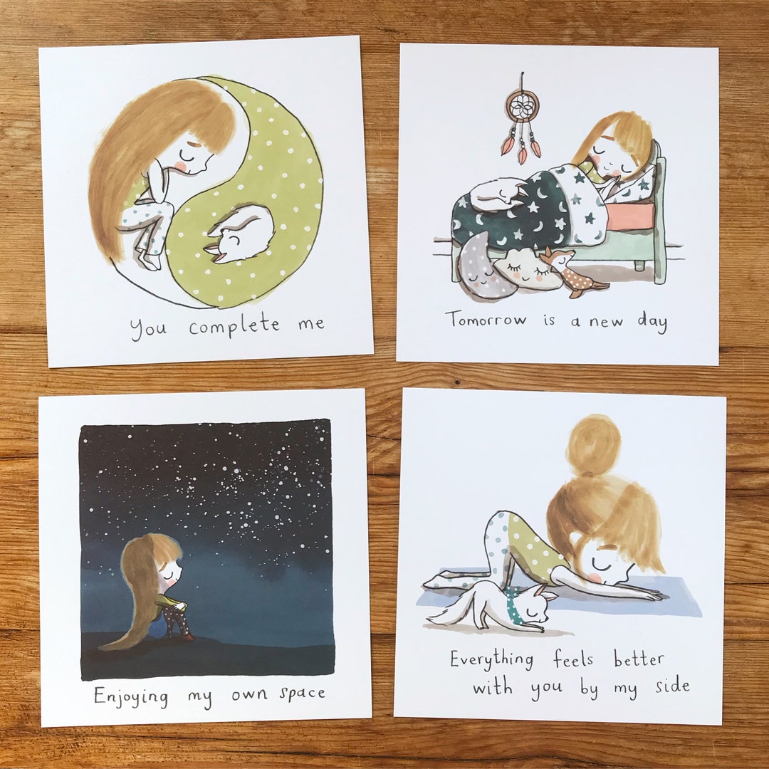 Postcards (set 8) by Cally Jane Studio - Etsy