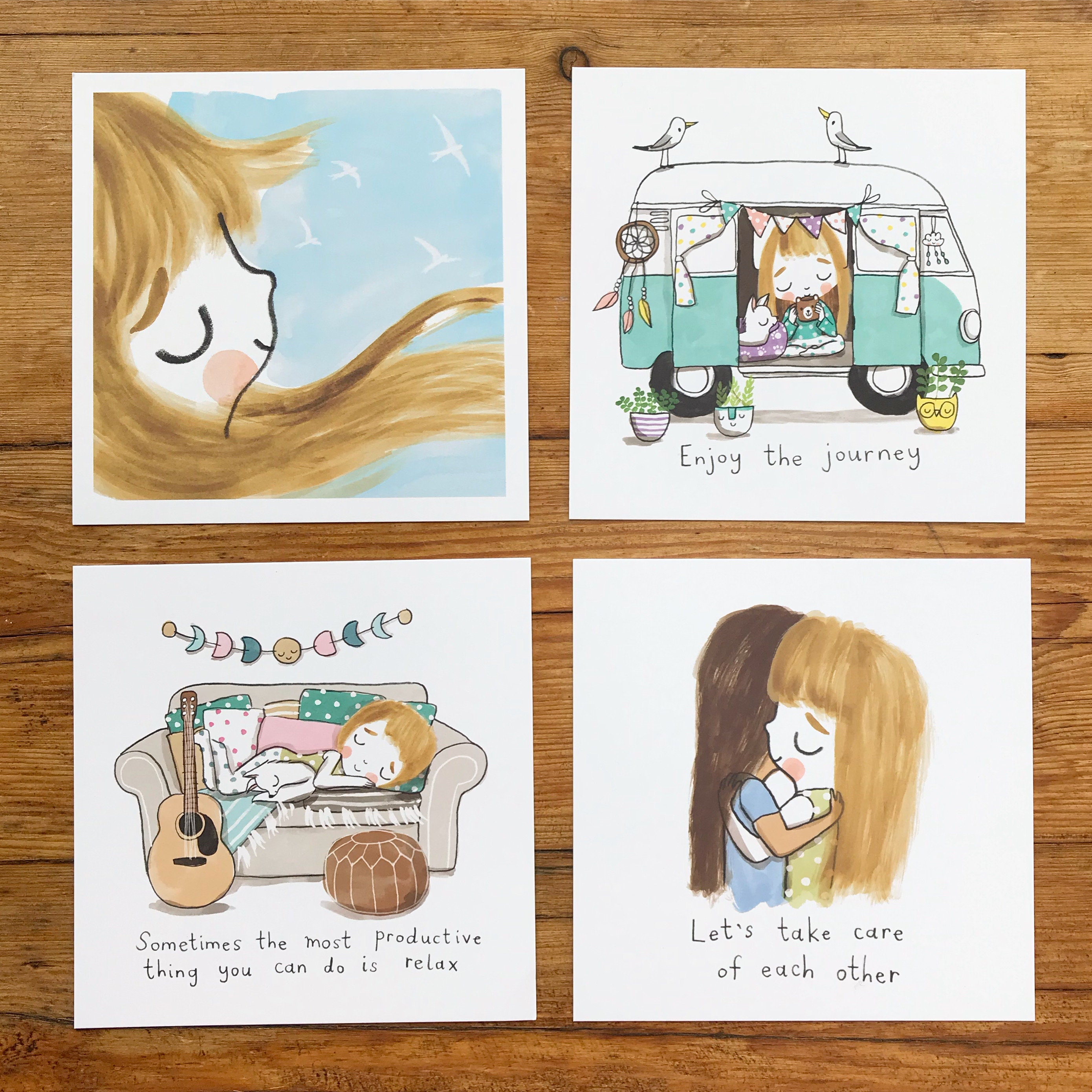 Postcards (set 10) by Cally Jane Studio - Etsy UK