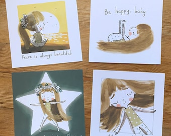 Postcards set 2 by Cally Jane Studio - Etsy