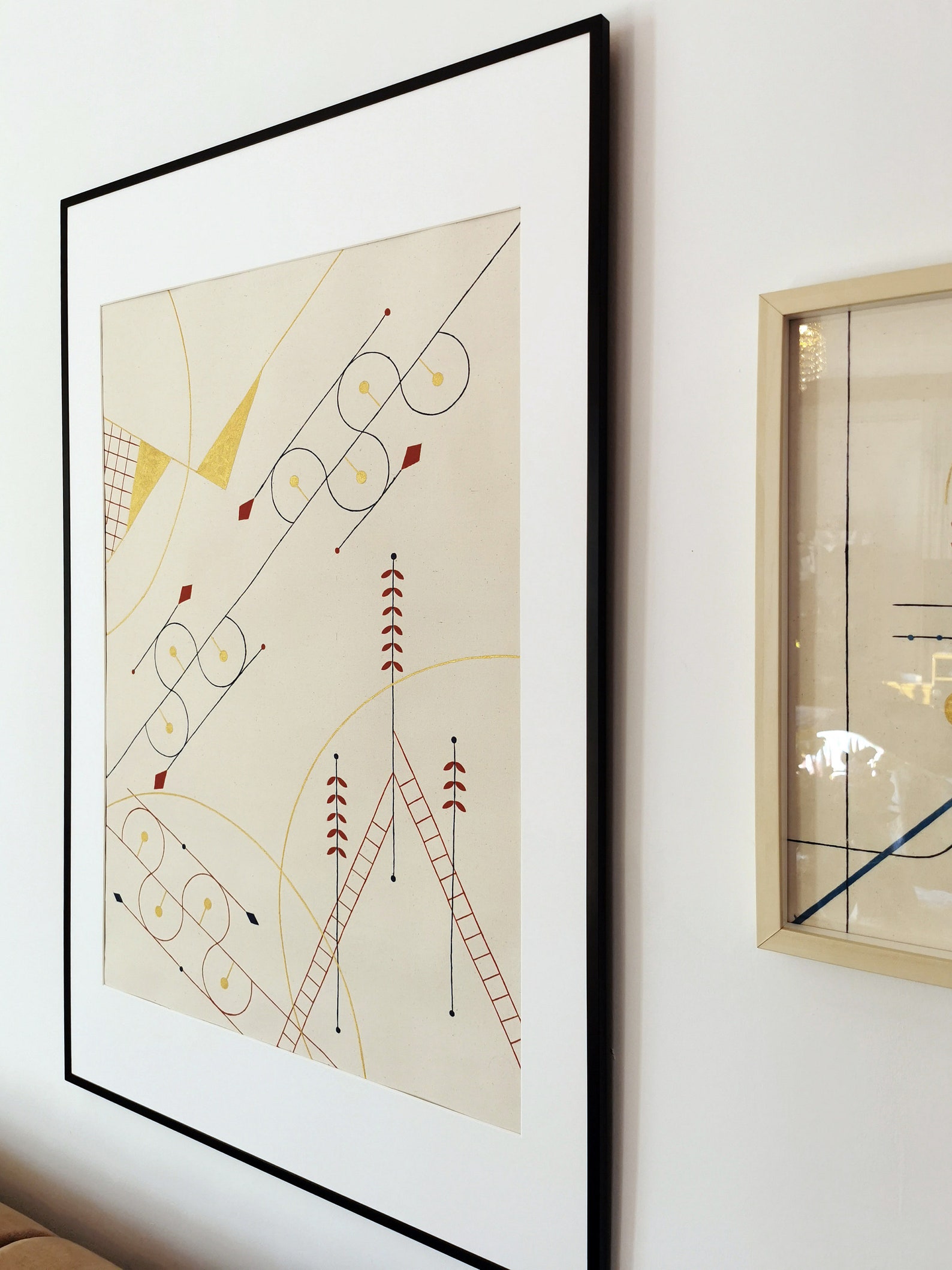 Phoebus/handmade Original Painting/abstract Geometric Painting/canvas ...