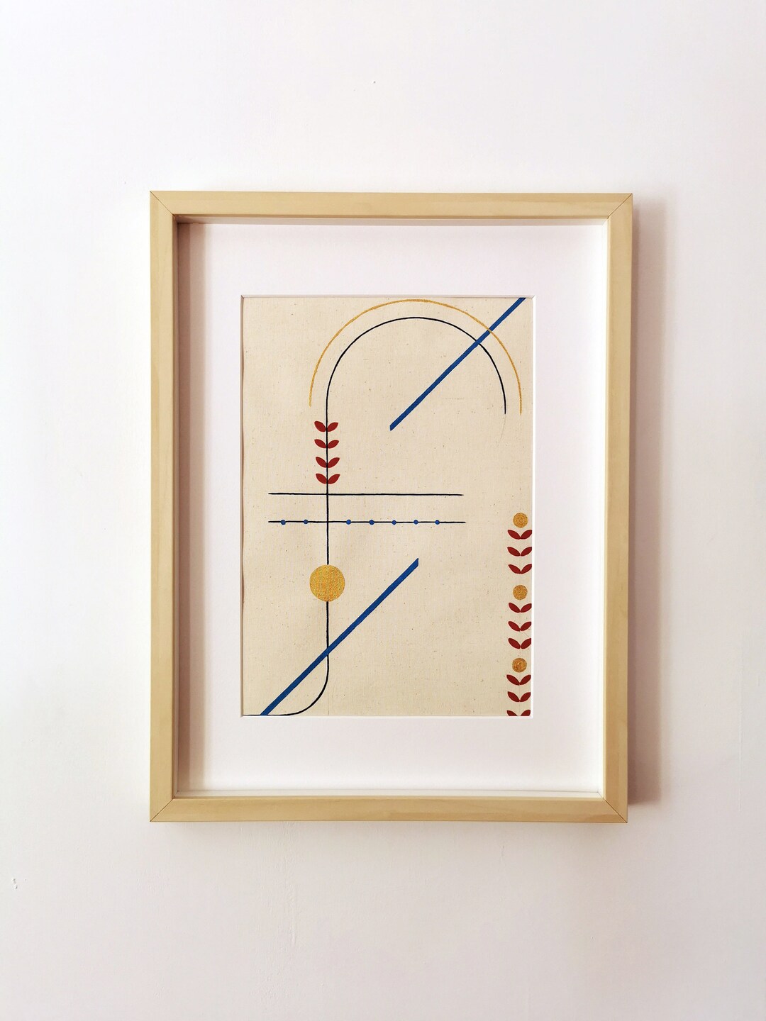 Lida/original Painting/abstract Geometric Painting/wall Decor/minimal ...