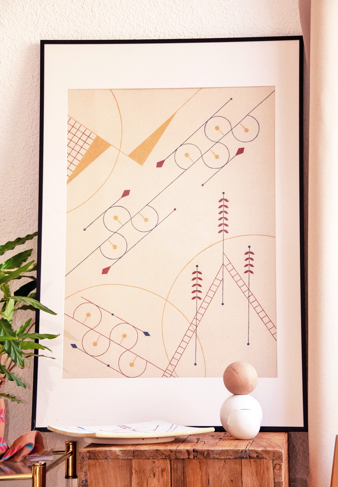 Phoebus/handmade Original Painting/abstract Geometric Painting/canvas ...