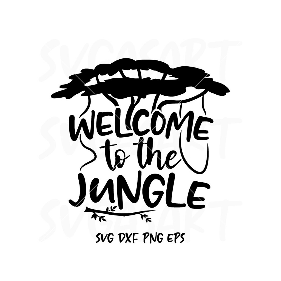 Welcome To The Jungle SVG | Etsy
