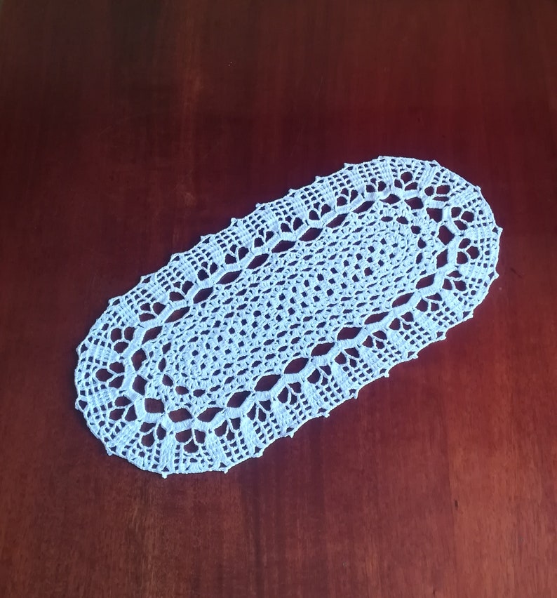 Crochet Doily, Table Decor, Crochet Napkin, Lace Placemats, Oval Doily ...
