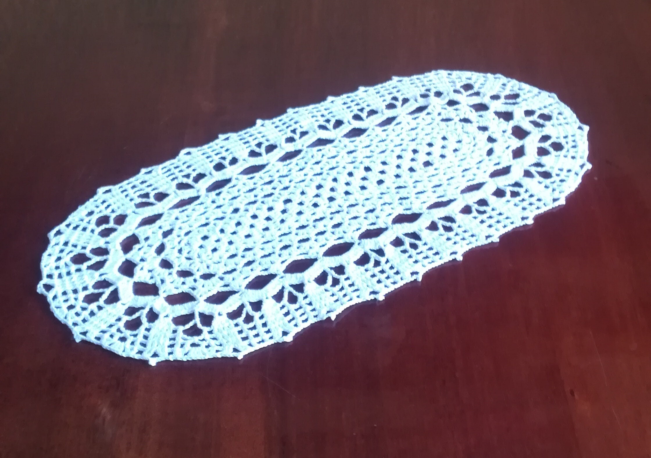 Crochet Doily, Table Decor, Crochet Napkin, Lace Placemats, Oval Doily ...