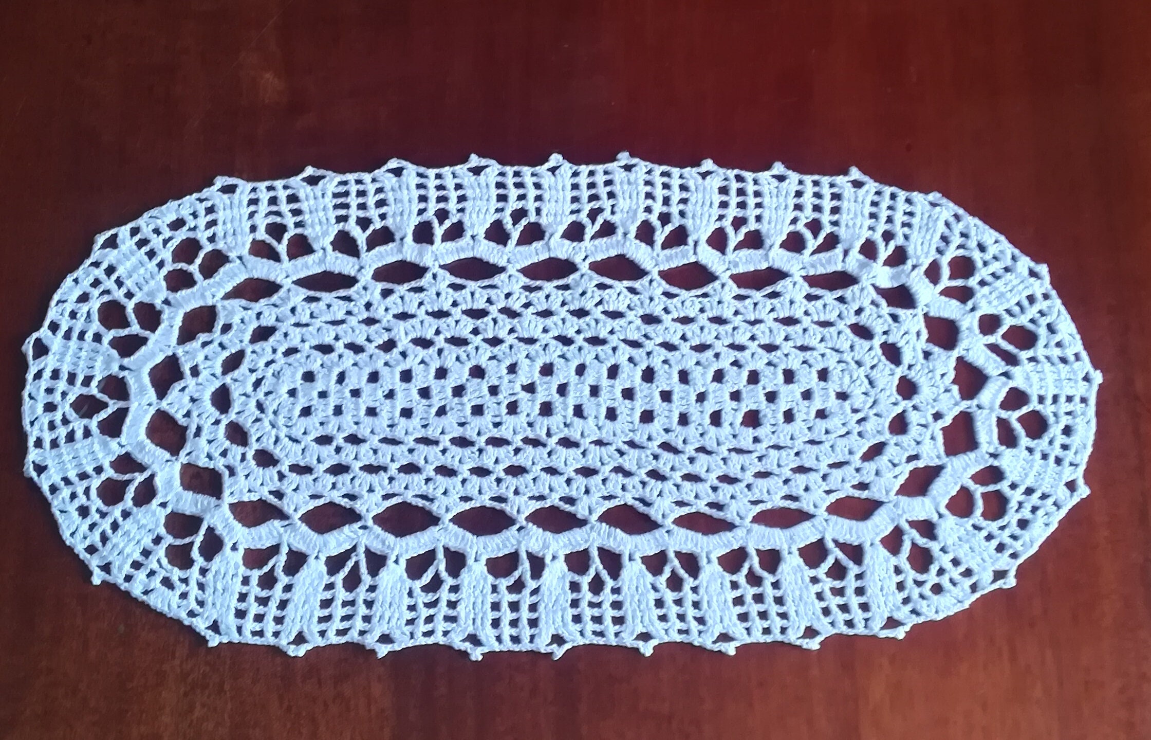 Crochet Doily, Table Decor, Crochet Napkin, Lace Placemats, Oval Doily ...