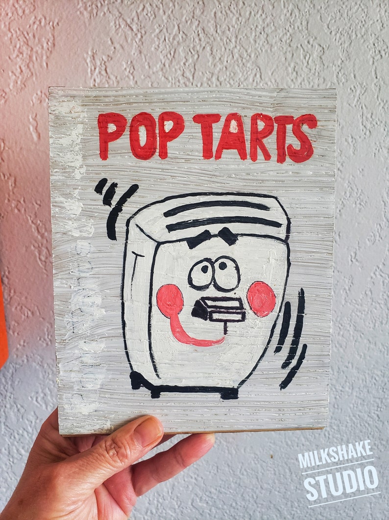 Milton the Toaster, 1970s Pop Tarts Icon Mascot, Acrylic Painting ...