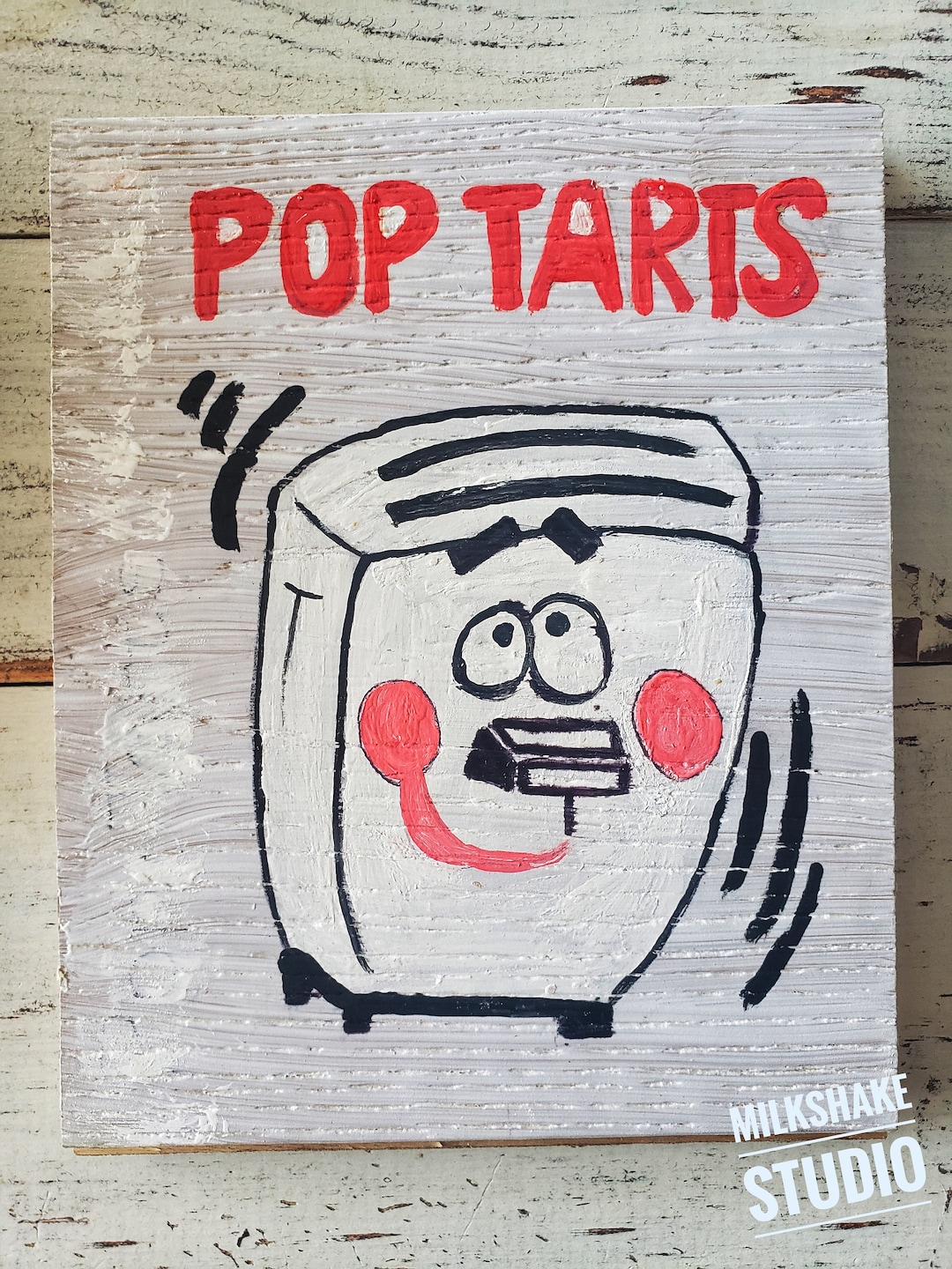 Milton the Toaster, 1970s Pop Tarts Icon Mascot, Acrylic Painting ...