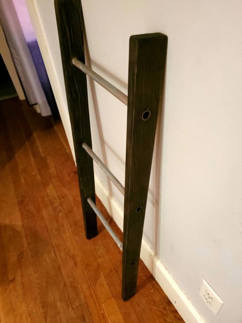 Rustic Ladder Towel Rack. Farmhouse Ladder Blanket Rack - Etsy