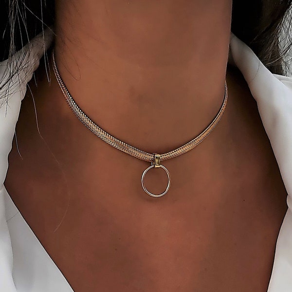O Ring Choker - Etsy