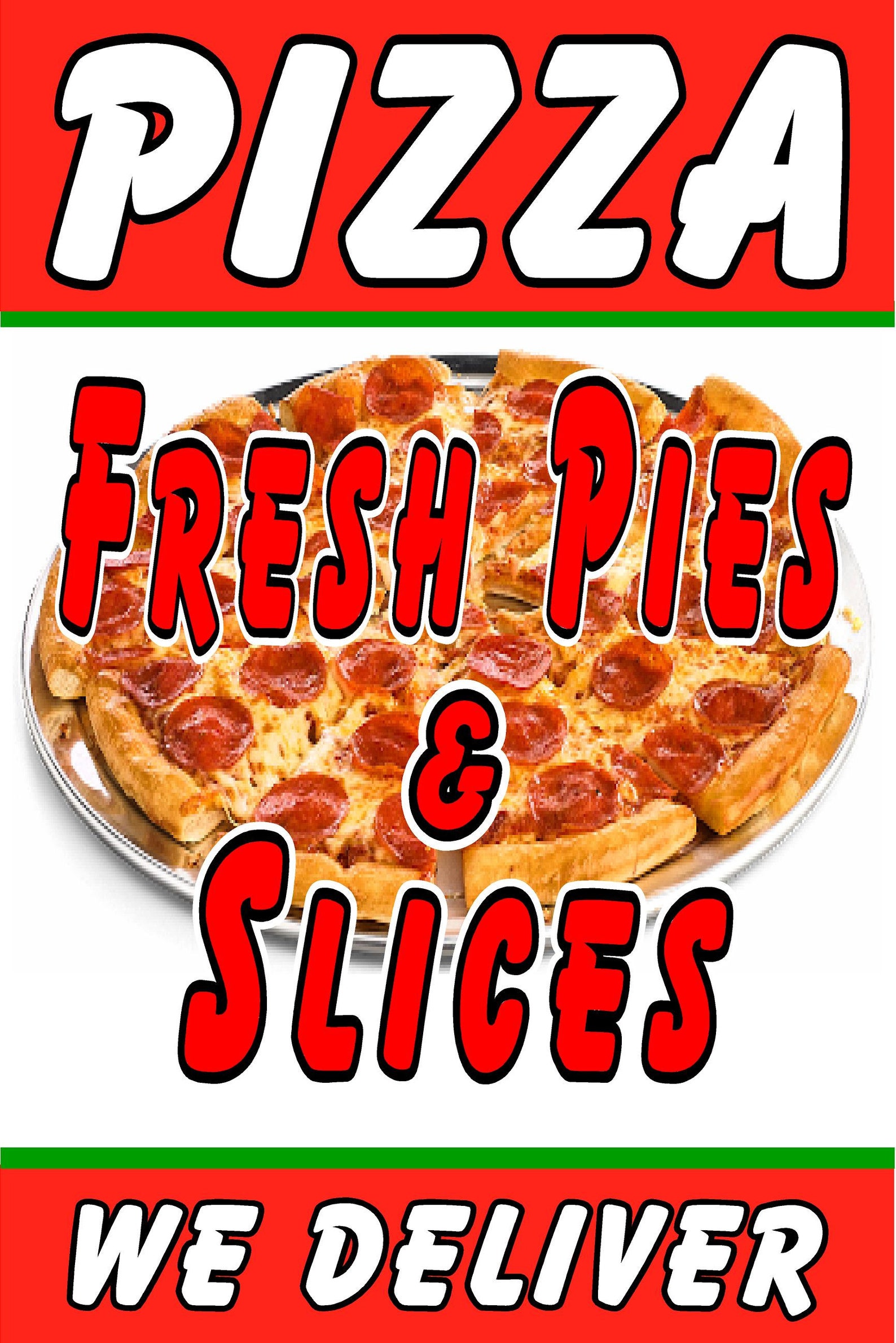 Pizza Advertising Poster Sign 24x36 - Etsy