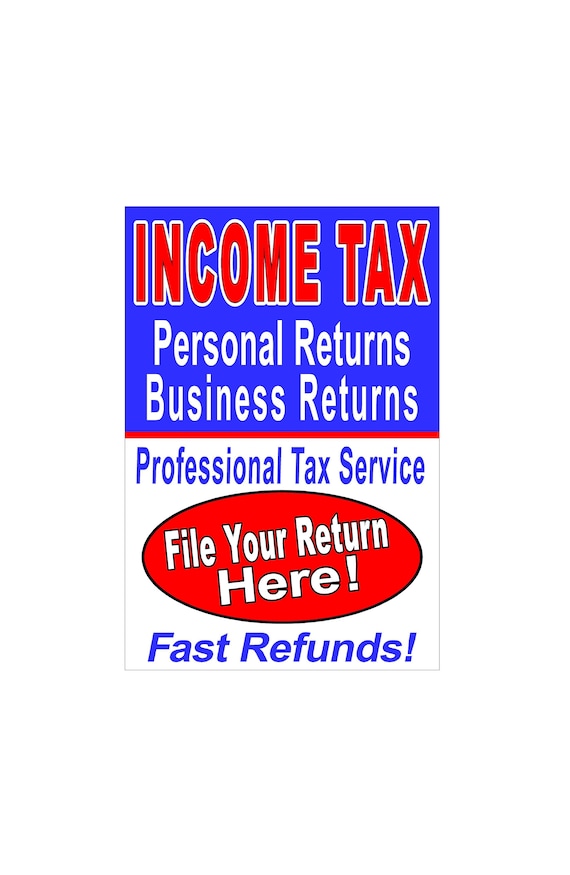 Income Tax Signs Neon Tax Service Sign – Eco Tax Solutions