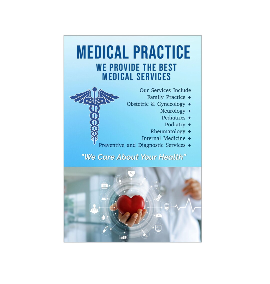 Medical Practice (doctor Office) Poster Sign 24"x36" Medical Office ...