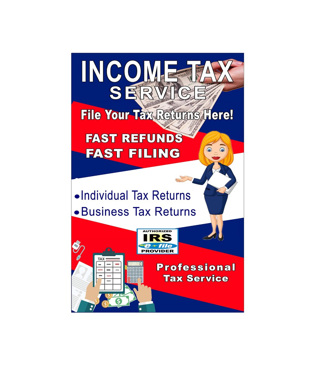 Income Tax Signs Neon Tax Service Sign – Eco Tax Solutions