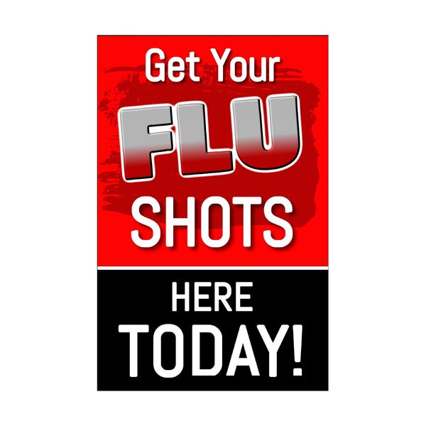 Flu Shot Sign - Etsy