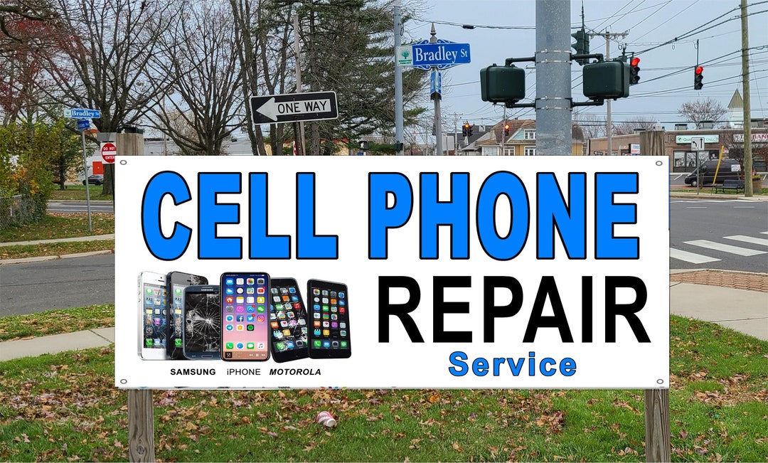 Cell Phone Repair Service Vinyl Banner Sign - Etsy