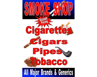 Smoke Shop Poster | Etsy