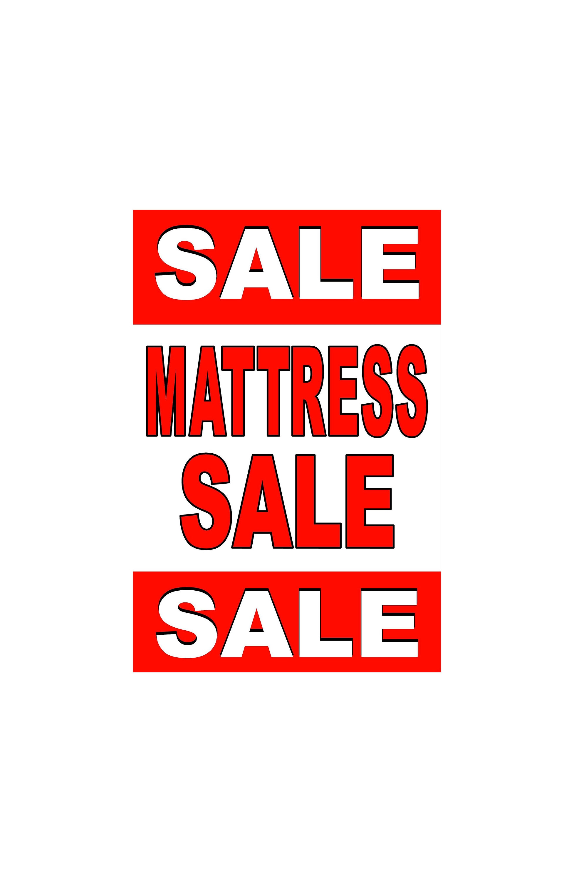 Mattress Sale Advertising Poster Sign 24"x36" - Etsy