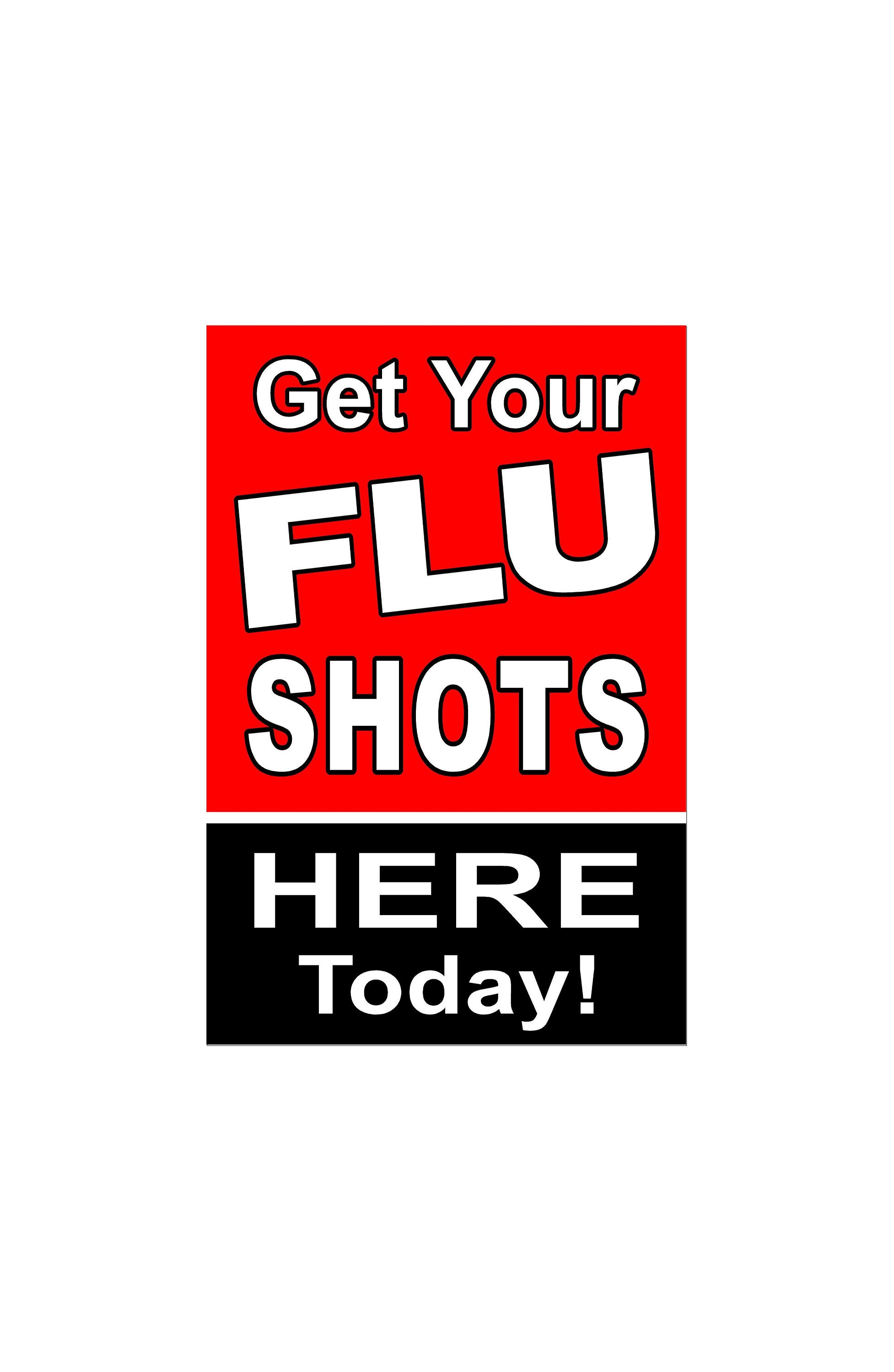 Flu Shot Signage
