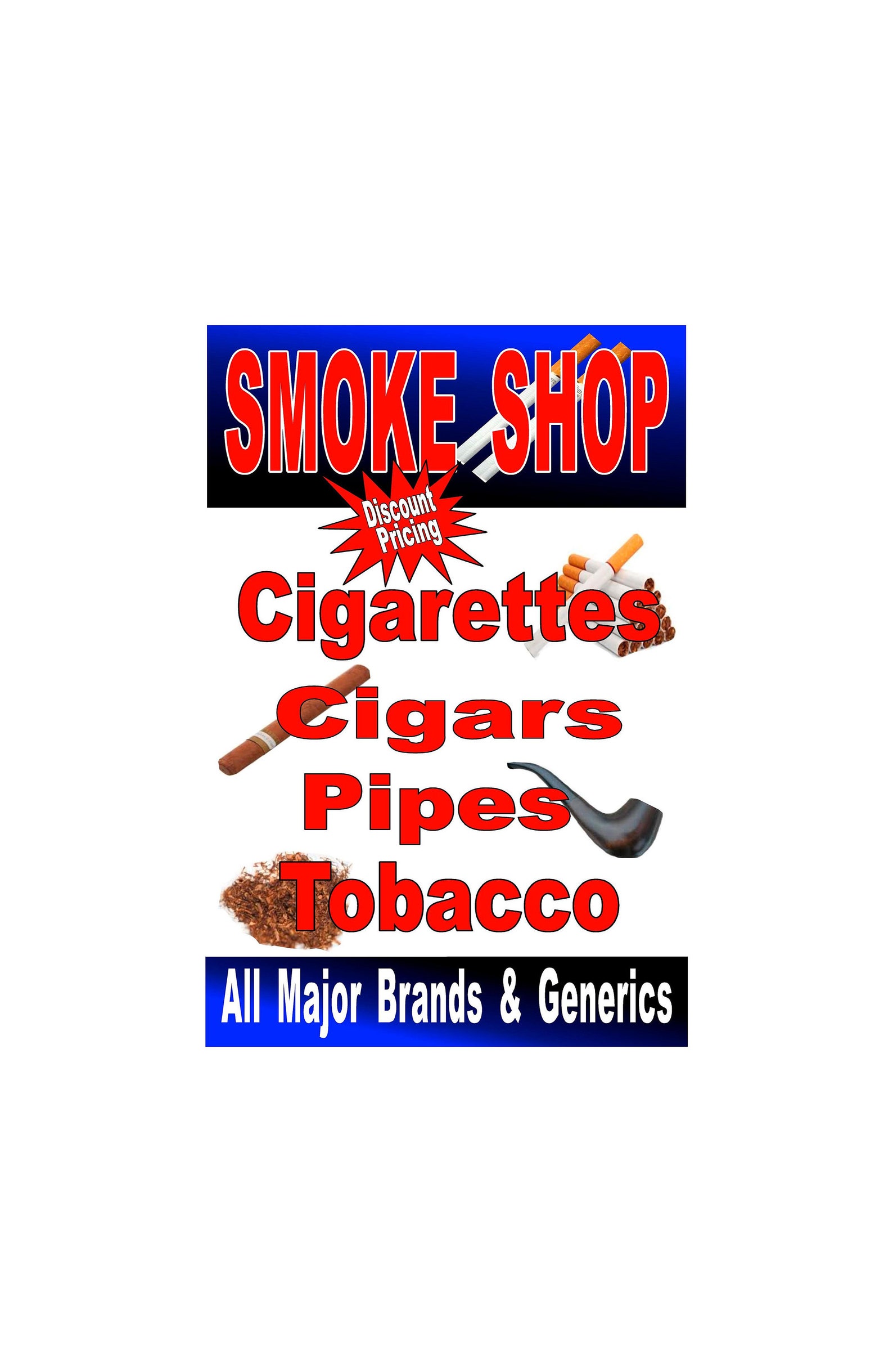 Smoke Shop Advertising Poster Sign 24x36 - Etsy
