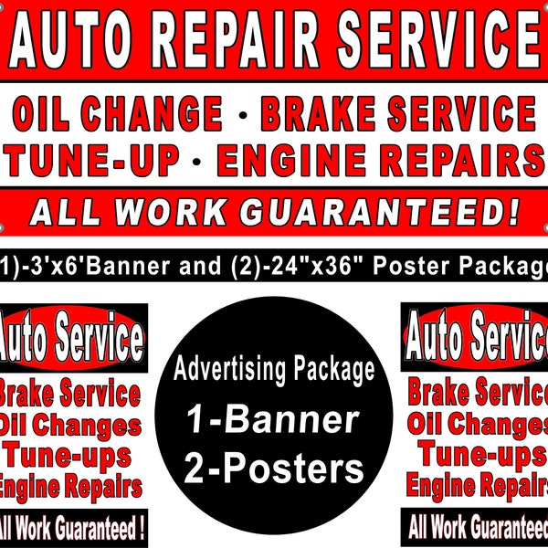 Auto Repair Signs - Etsy