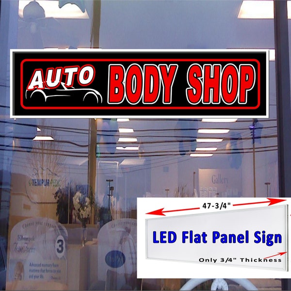 Led Auto Body Shop Sign - Etsy