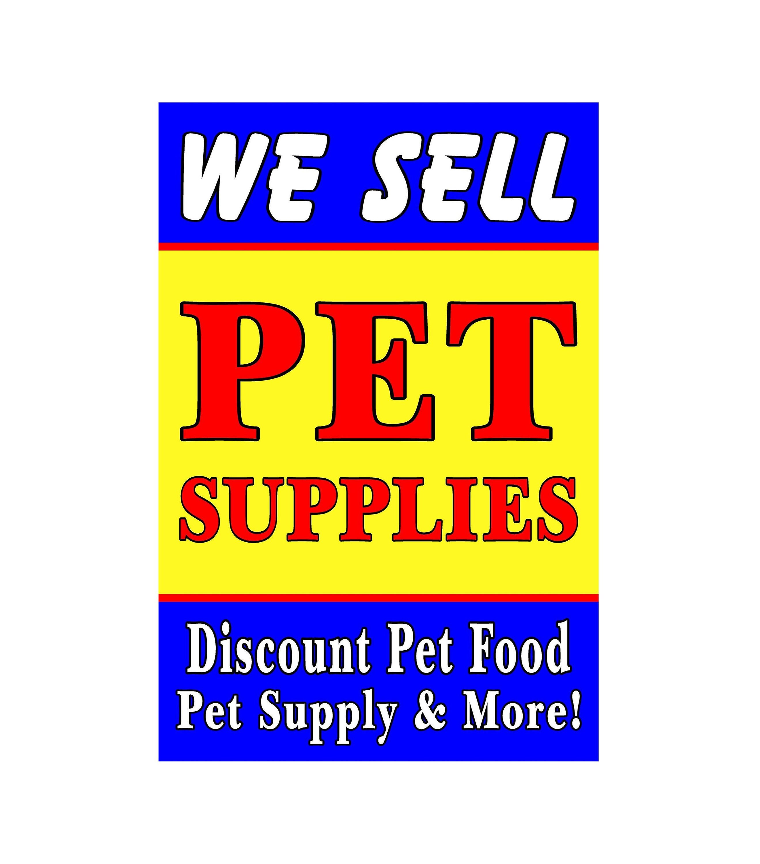 Clearance Pet Food Signs