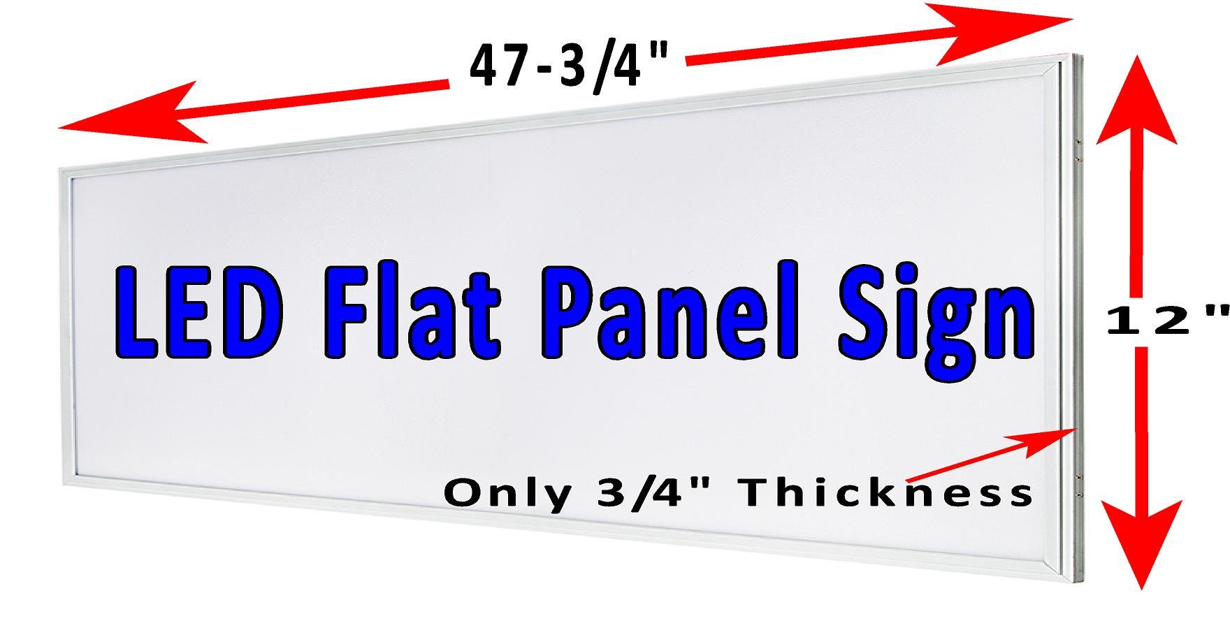 Tattoo (blue) Led Flat Panel Light Box Window Sign 48"x12" - Etsy
