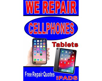 Cell Repair Sign - Etsy