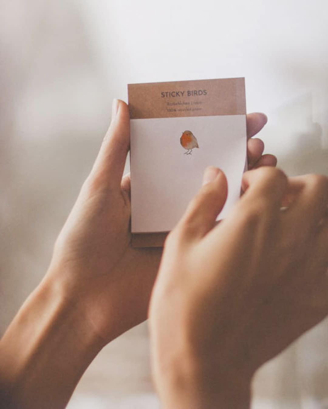 Sticky Birds Robin Sticky Notes Made From 100% Recycled Paper - Etsy