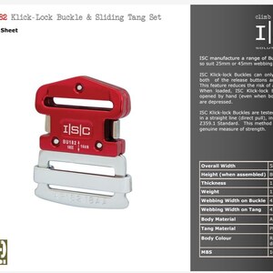 ISC 45mm Klick-lock Buckle & Sliding Tang Set - Etsy